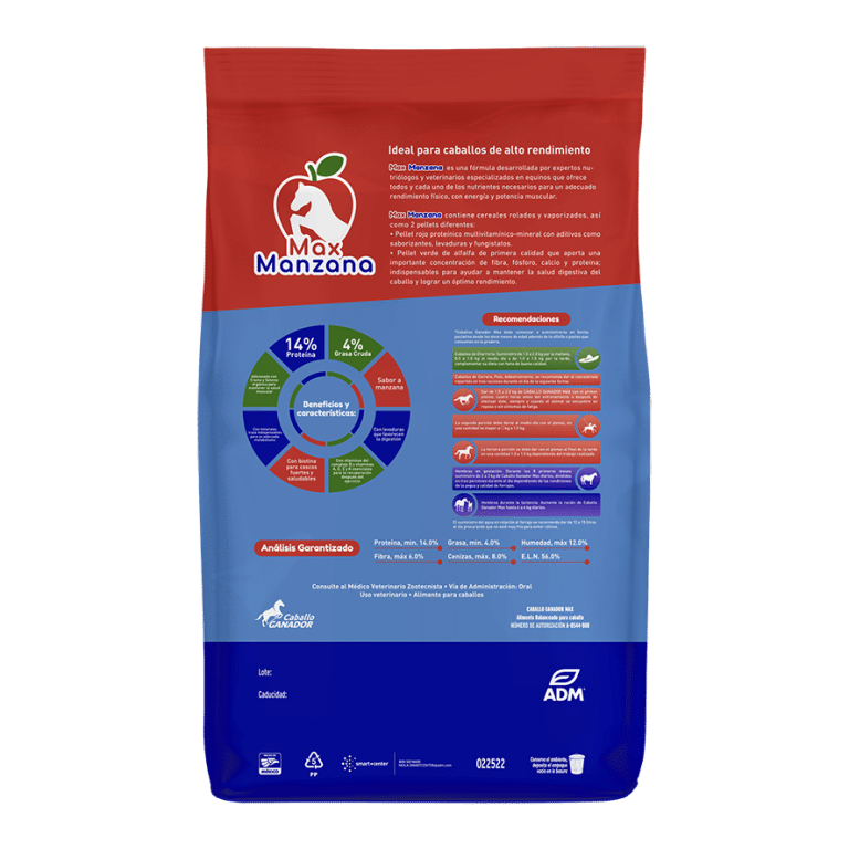 CABALLO GANADOR MAX MANZANA 20KG - ADM Nutricion Animal