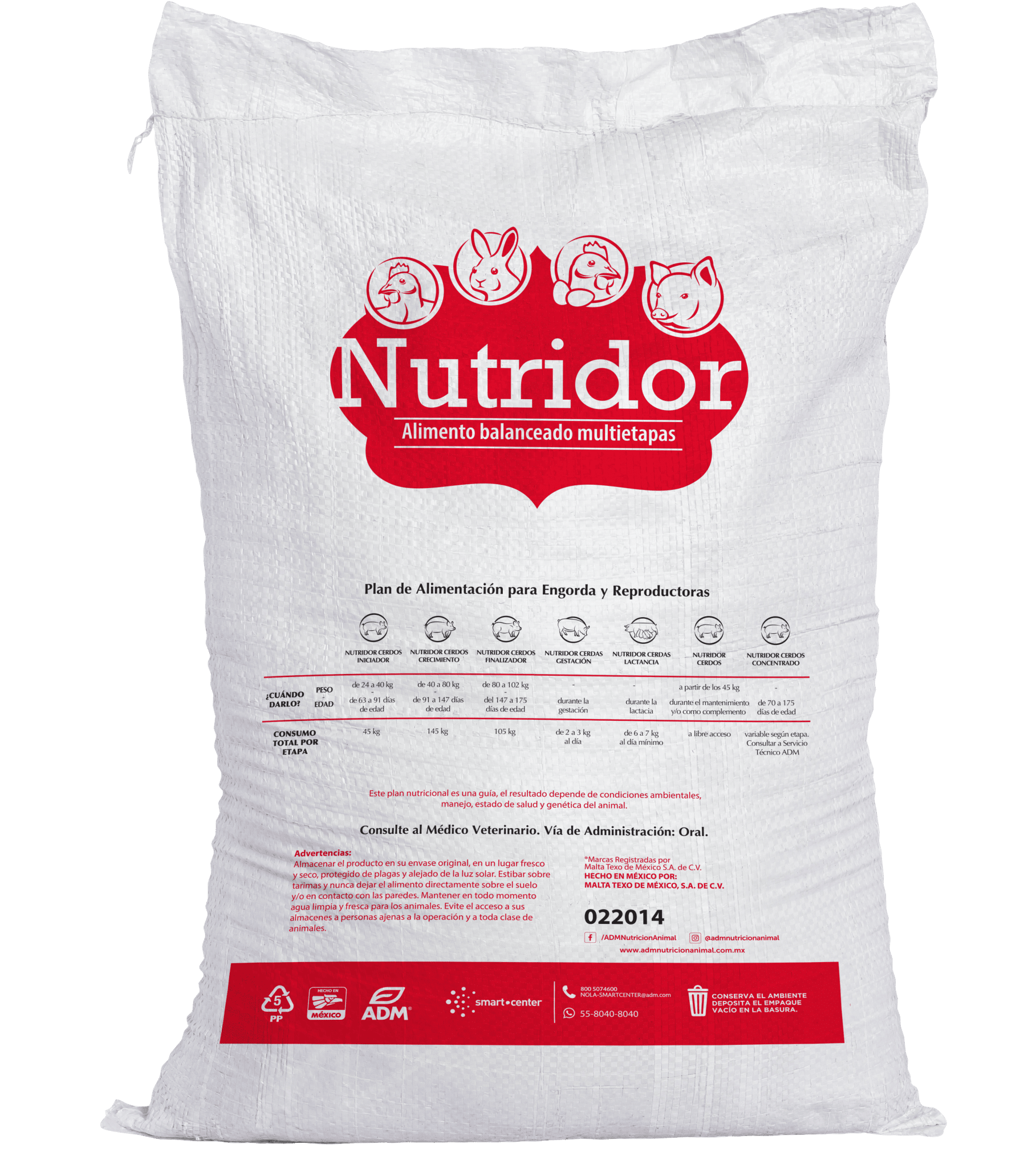 NUTRIDOR CERDOS® FINALIZADOR RACTOPAMINA PE - ADM Nutricion Animal